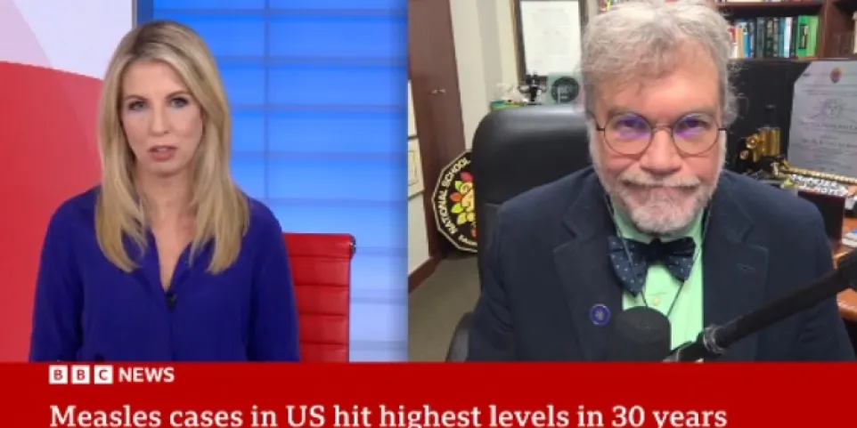 BBC with Dr. Peter Hotez: Measles cases in U.S. hit highest levels in ...