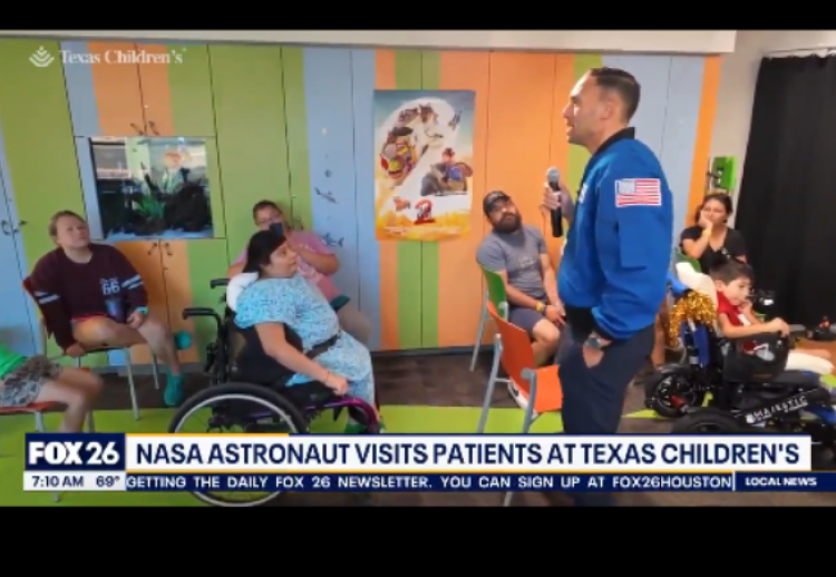 Fox 26: NASA Astronaut Visits Patients at Texas Children’s | Texas ...