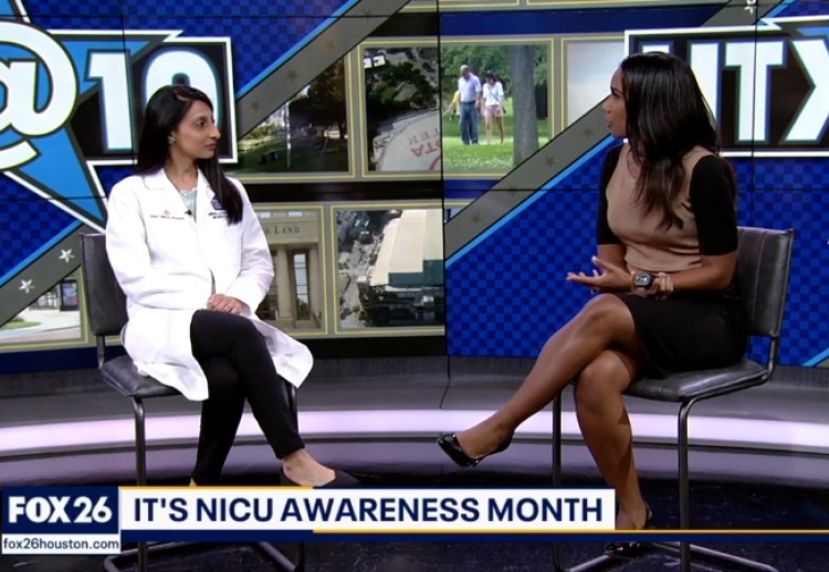 Fox 26 with Dr. Minal Patel: Honoring NICU Awareness Month | Texas ...